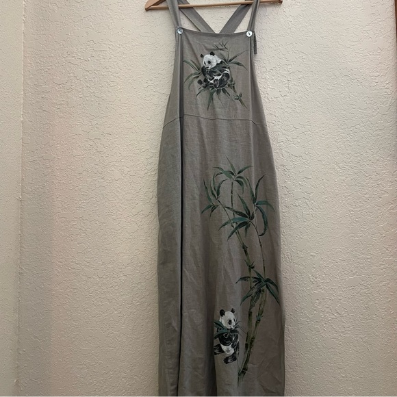 Robbie Bee | Dresses | Vintage Linen Dress By Robbie Bee With Panda ...